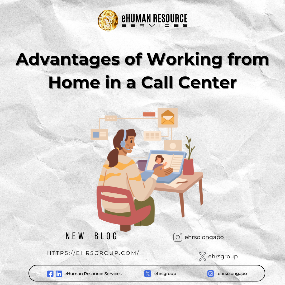 Advantages of Working from Home in a Call Center - ehrsgroup